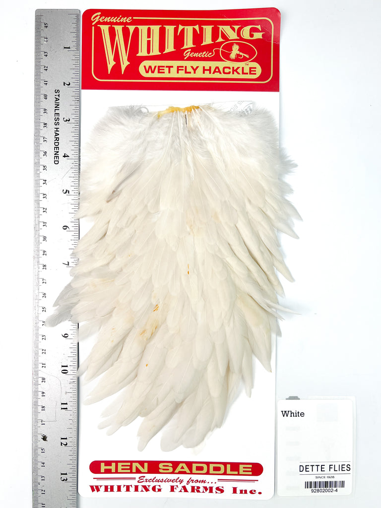 White- Whiting Line Hen Saddle (#4) – Dette Flies